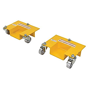 Vestil PRRJ-Dol Pallet Rack Lifting Dollies (Pack of 2),Yellow