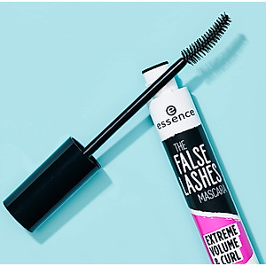 essence | The False Lashes Mascara Extreme Volume and Curl | Vegan & Paraben Free | Cruelty Free - Black