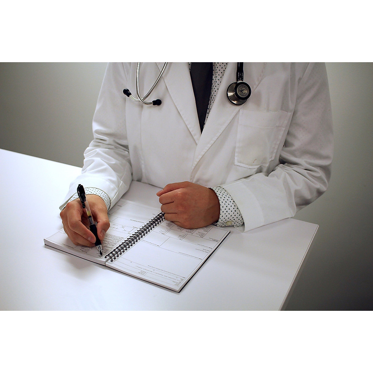 H&P Notebook - Medical History and Physical Notebook, 100 Medical templates with Perforations