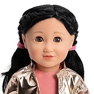 ADORA Amazon Exclusive Amazing Girls Collection, 18” Realistic Doll with Changeable Outfit and Movable Soft Body, Birthday Gift for Kids and Toddlers Ages 6+ - Athletic Lily