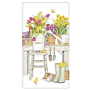Mary Lake-Thompson BT772 Tulip Bench Flour Sack Towel 30 Inches Square