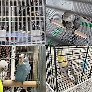 PINVNBY Bird Perch,Parrot Perches Stand Natural Peach Wood Fork Parakeet Birdcage Paw Climbing Stands Cage Toy Accessories for Conures,Lovebirds,Budgies,Cockatiels and Finches(10 Pcs)