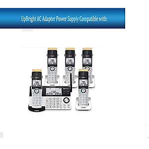 UpBright 6V AC/DC Adapter Compatible with VTech IS8151 IS8151-3 IS8151-4 IS8151-5 Handset DECT 6.0 Cordless Telephone Phone A318-060040W-US1 VT05EUS06060 A318-059060W-US1 0.6A Power Supply Charger PSU