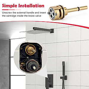RP51919 6 Setting Diverter Cartridge for Delta Faucet Valve Body Integrated and Individual Diverter Trims R11000 and R22000, Faucet Replacement Part, Brass & No Leakage (RP51919)