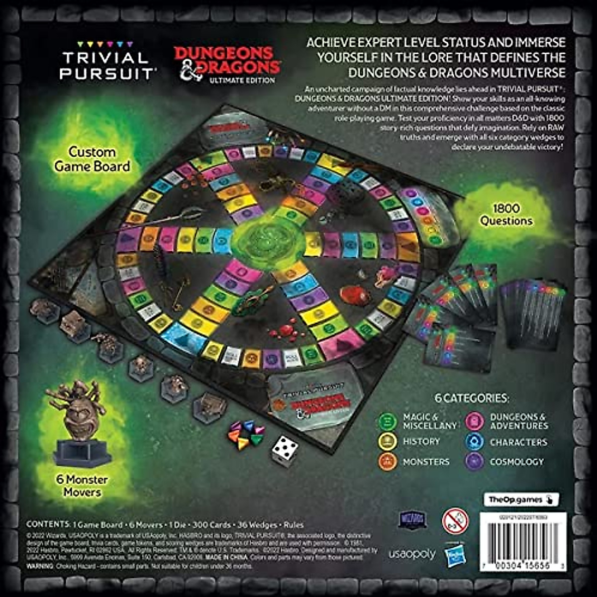 Trivial Pursuit: Dungeons & Dragons Ultimate Edition | Collectible Trivia Board Game Featuring 6 Monster Movers and 1800 Questions Across 6 Categories | Officially-Licensed D&D Game & Merchandise
