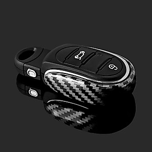 QIDIAN Car Key Shell Fob Case Cover Chain Rope Keychain Slim Design Alloy for Cooper Clubman F54 F55 F56 F57 F60 Countryman