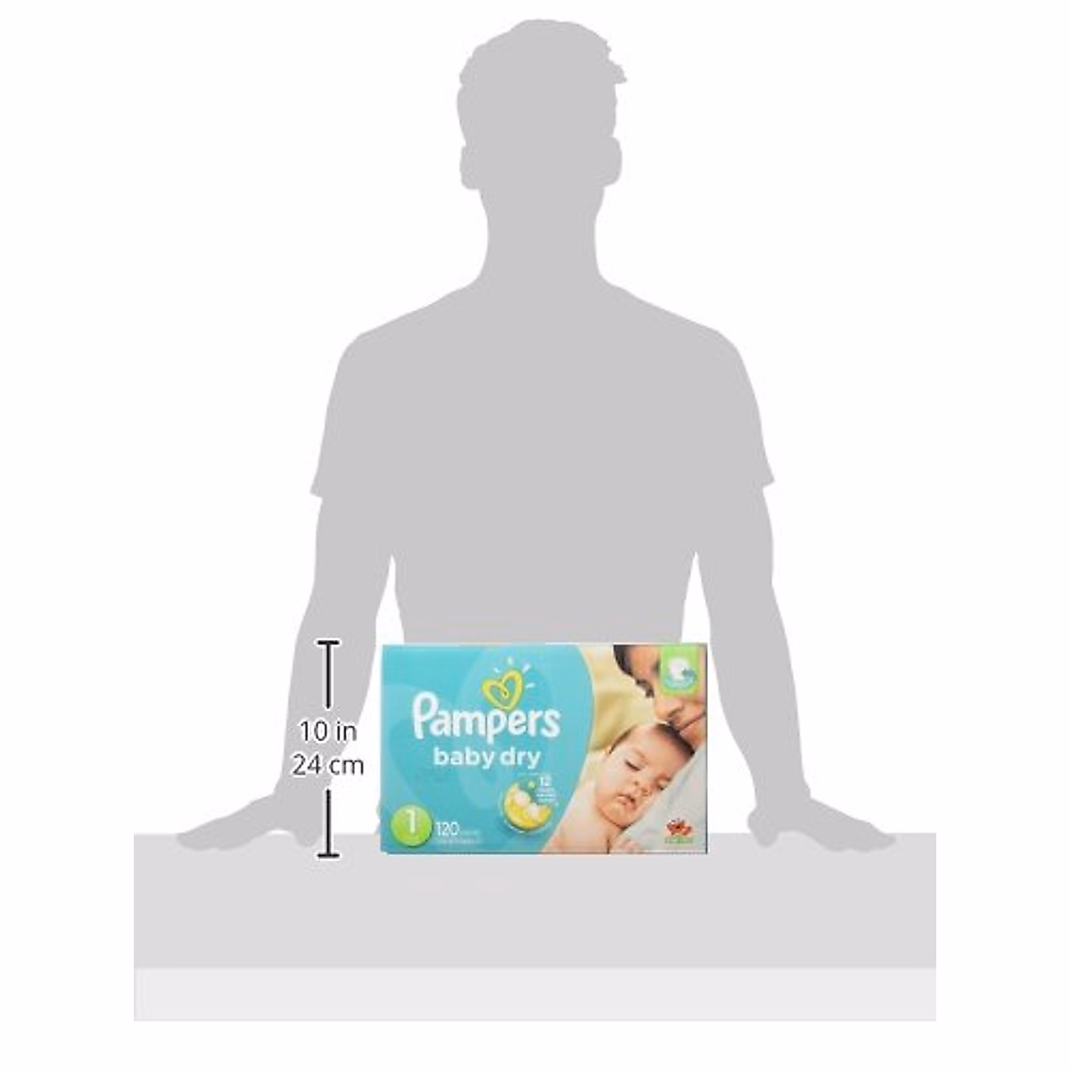 Pampers Baby Dry Size 1 Diapers Super Pack - 120 Count