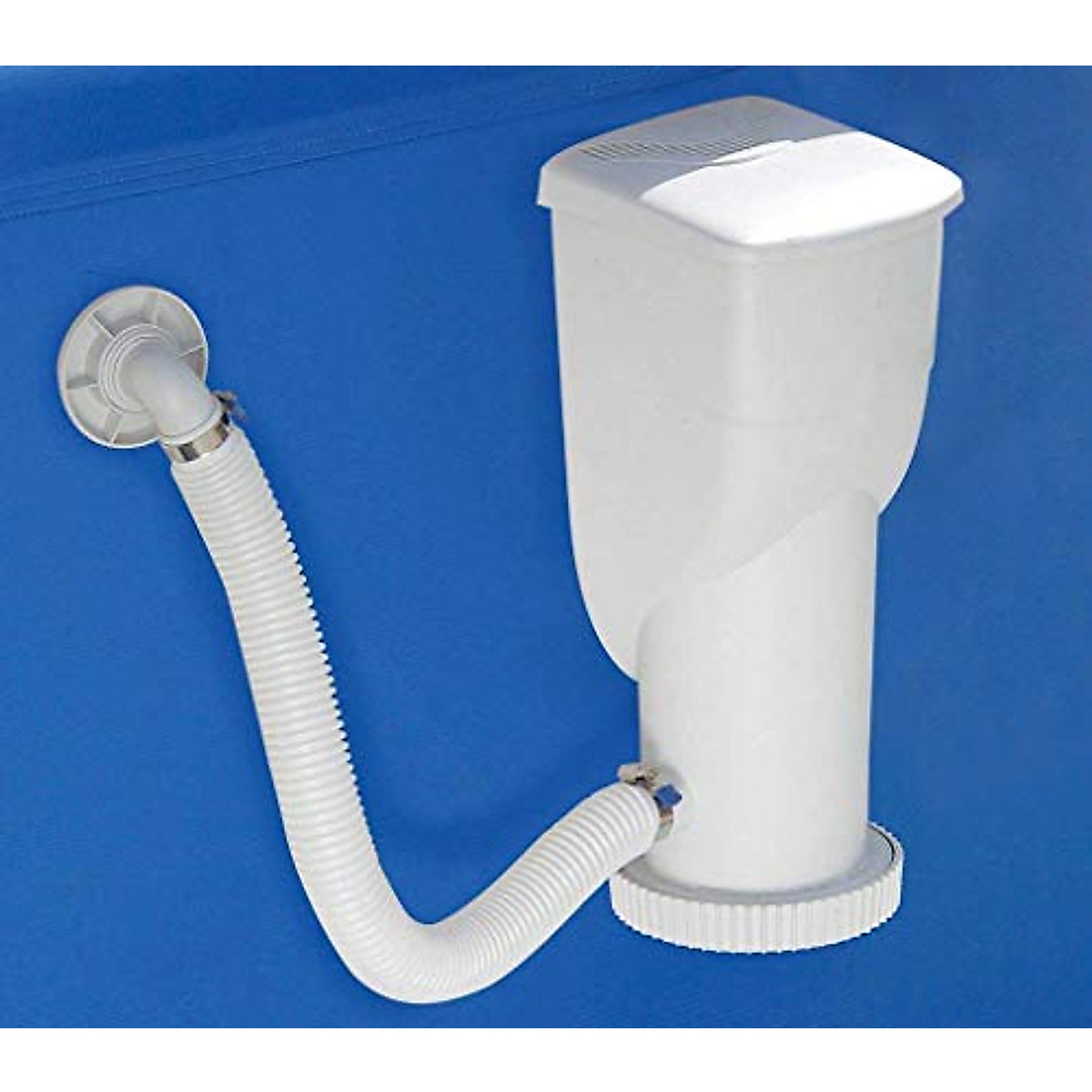 Summer Waves SkimmerPlus P53FX1500 1500GPH Above Ground Swimming Pool 120V GFCI Skimmer Filter Pump System with 1.25" Circle Connection and Hose