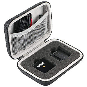 khanka Hard Travel Case Replacement for Rode Wireless GO II Single/GO Dual Channel Compact Digital Wireless Microphone System (Rode GO)/ME Clip-on Wireless Microphone System