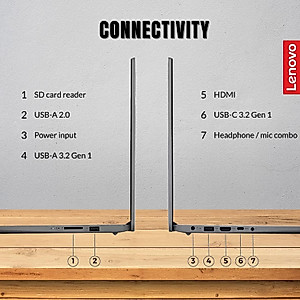 Lenovo IdeaPad Laptop, 15.6" FHD Display, Intel Pentium Silver N6000 Processor, Windows 11 Home, 20GB RAM, 512GB SSD, 1-Year Microsoft 365 Personal, USB Type-C, Long Battery Life, Abyss Blue, PCM