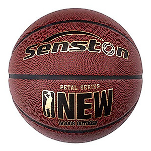Senston Basketball 29.5" Leather Basketball Outdoor Indoor Mens Basketball Ball Official Size 7 Outdoor/Indoor Game Basket Ball