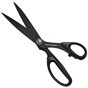 CANARY Japanese Sewing Scissors for Fabric Cutting 10.5 Inch, Black Scissors Heavy Duty All Purpose Scissors, Japanese Stainless Steel Nonstick Coating, Made in JAPAN, Black (SE-265F)