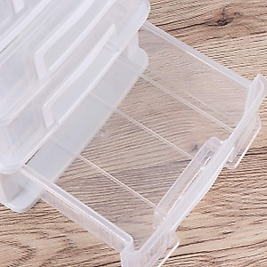 PATKAW Plastic Storage Bins Five-layer Organizer Drawers 1PC 31.4x21.1x15.2cm Drawer Type Storage Cabinet Plastic Storage Drawers 5 Drawer Plastic Storage~White Plastic Drawers (7D8X2161O17VNJLD)