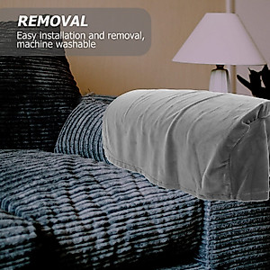 VOSAREA Sofa arm Cover Couch armrest Protector Stretch Sofa Armchair slipcover arm Rest Covers for Office Chair Furniture Protectors Elastic Couch Protector Recliner arm Protectors Thicken