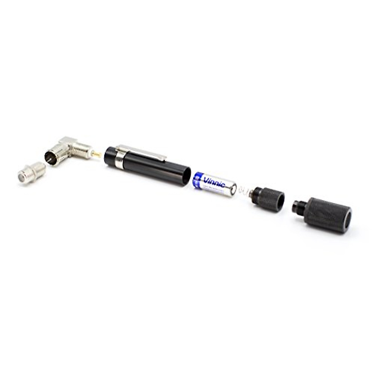 Coaxial (Coax) Pocket Continuity Tester (Tracer) with Voltage Toner (Sound) and Barrel Connector Bundle, for Testing, Labeling, and Identifying coaxial Lines - Pocket Toner