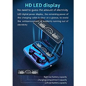 for Unihertz Jelly 2 True Wireless Earbuds Bluetooth 5.1 Headset Touch Control with LED Digital Display Charging Case, Noise Cancelling Earbuds with Mic