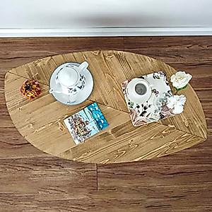 Modern Center Table | Spruce Tree Coffee Table | Modern Table | Modern Living Room Furniture | Wooden Furniture (L_Dark)