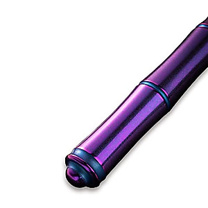 WeKnife Syrinx Titanium Metal Pen, Luxury Executive Lightweight Ballpoint Pen, with 2 Extra Black Ink Refill Collectors Novelty Pocket EDC Heavy Duty Writing Pens for Men & Women TP-04D