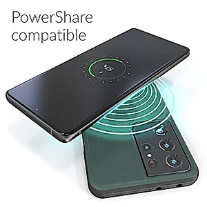 Crave Slim Guard for Galaxy S21 Ultra Case, Shockproof Case for Samsung Galaxy S21 Ultra, S21 Ultra 5G (6.8 inch) - Forest Green