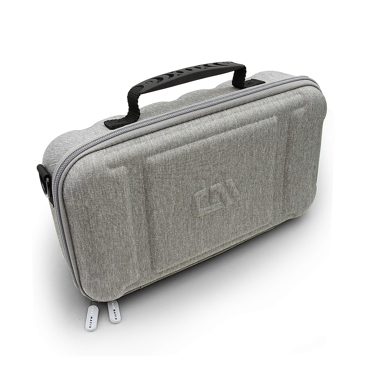 CASEMATIX Hair Clipper Case Holds Three Electric Clippers, Hair Buzzers, Trimmers, T-finishers - Travel Case for Barbers, Stylist and Hair Cutting Accessories