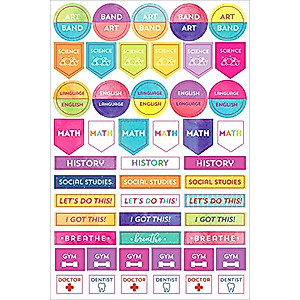 Student Planner Stickers (Set of 575 Stickers)