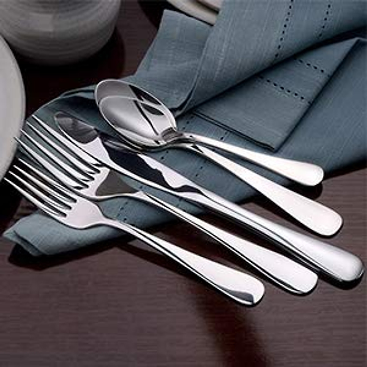 Liberty Tabletop Annapolis 40 Piece flatware set service for 8 Silverware Made in USA