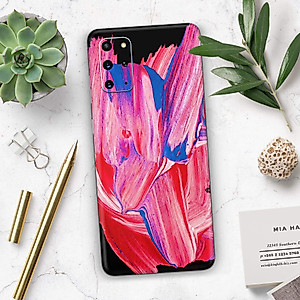 DesignSkinz Liquid Abstract Paint V10 Protective Vinyl Decal Wrap Skin Cover Compatible with The Samsung Galaxy S20 (Screen Trim & Back Glass Skin)