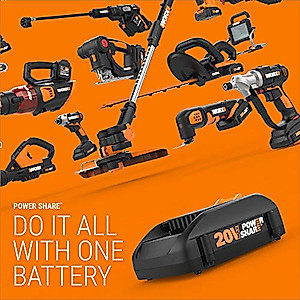 WORX WG320 20V Power Share JawSaw Cordless Chainsaw & Oregon Bar and Chain Oil for Chainsaws, 1 One Quart Bottle (32 fl.oz / 946 ml) (54-026)