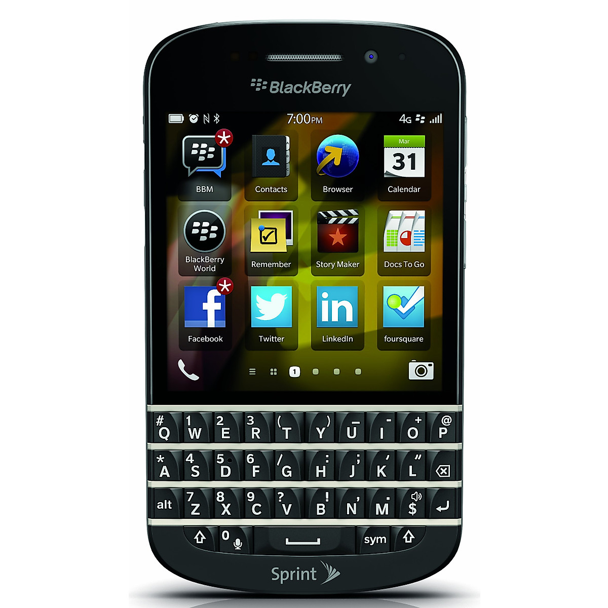 BlackBerry Q10, Black 16GB (Sprint)