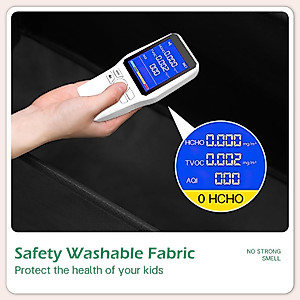 MISSLO Large Toy Box with Wheels Big Toy Chest for Kids Organizer Toy Storage Bin, 124L, Black