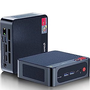 Beelink Mini PC, AMD Ryzen 5 5560U(6C/12T, Up to 4.0GHz), 16GB DDR4 RAM 500GB NVMe SSD, SER5 Mini Desktop Computer Support 4K@60Hz Triple Output/WiFi6/BT5.2/DP1.4/HDMI2.0/USB3.2 for Gaming/Office/Home