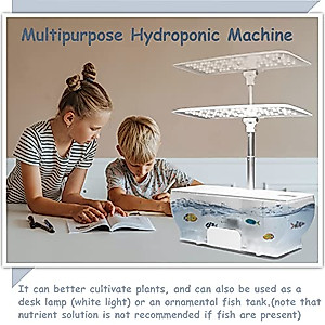 Hydroponics Growing System, 9 Pods Indoor Garden with Cyclically Timed 100 LED Grow Light and Water Pump, Garden Planter Kit for Herbs, Vegetables, Plants Flowers and Fruit (Transparent)