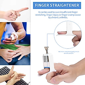 Finger Straightener Splint,Finger Straightener Splint Brace Corrector Support, Hand Finger Arthritis Injury Pain Relief Holder Fingers Extended Finger Fixed Rehabilitation Assist Tool