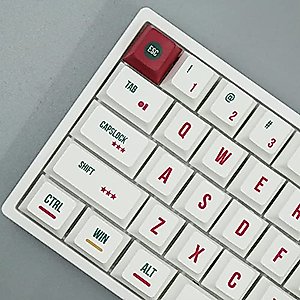 IOAOI Aircraft Keycaps, PBT Keycaps 128 Key Custom Keycap Set with Key Fetcher and Gift Box Keycaps for Cherry MX Switches /GK61/ GK64/ RK61/ Anne/ GH60 / ALT61 - Only Keycaps