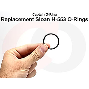 Captain O-Ring Replacement H-553/5308696 / P6000-C31 / A912809-0070A Orings for Zurn, Sloan, Royal/Regal, American Standard Flushometer Valve Tailpiece (6 Pack)
