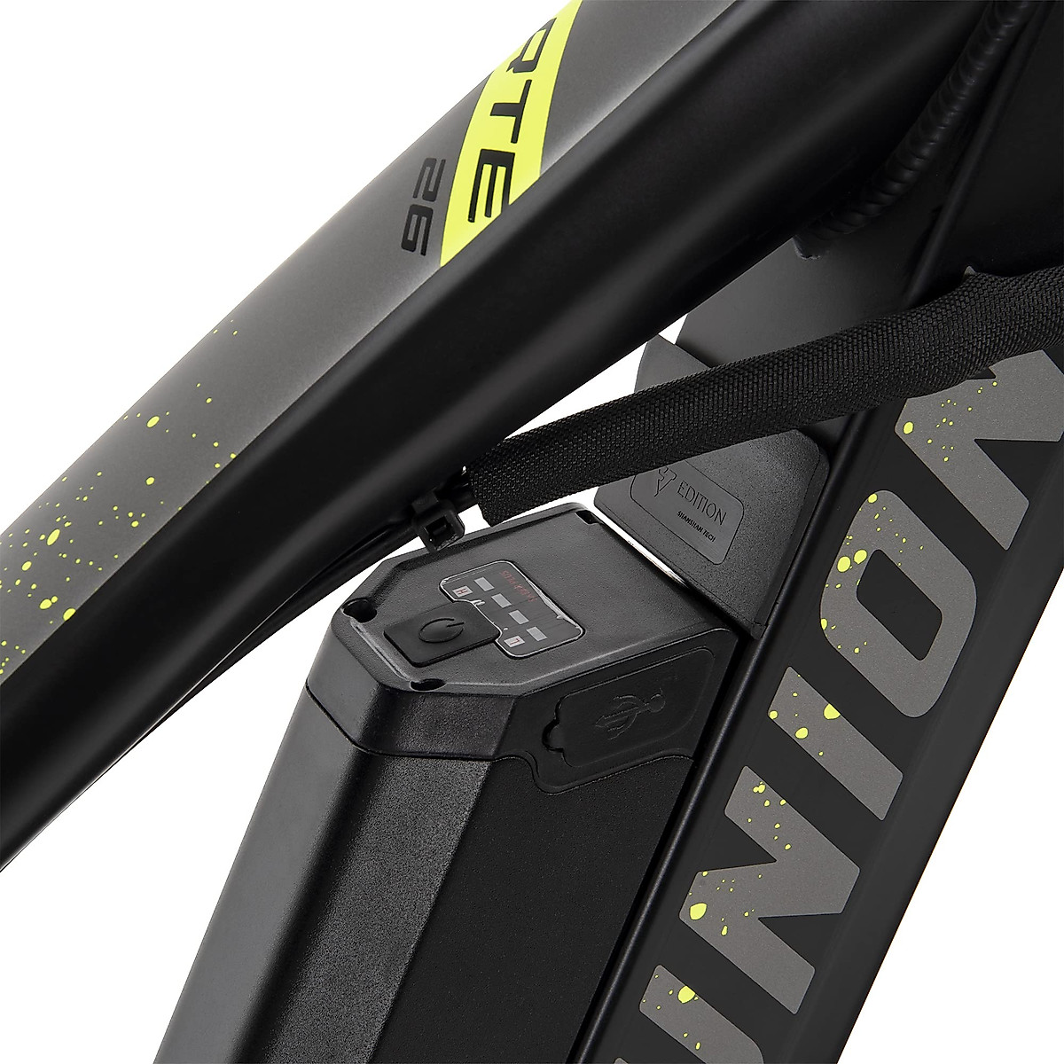 ROYCE UNION RTE 26” Electric Mountain Bike, Pedal Assist to 20MPH, Matte Black, 8 Speed, Removable 36V 10.4AH Lithium Battery