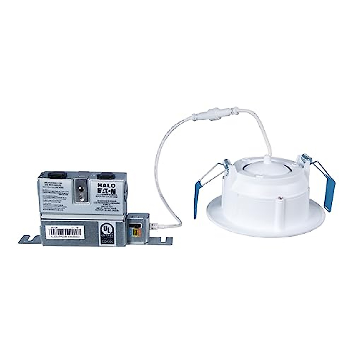 HALO RA 4 inch Integrated Recessed Ajustable Gimbal LED Light Kit, Canless, Selectable CCT (2700K, 3000K, 3500K, 4000K, 5000K), 600 Lumens, White