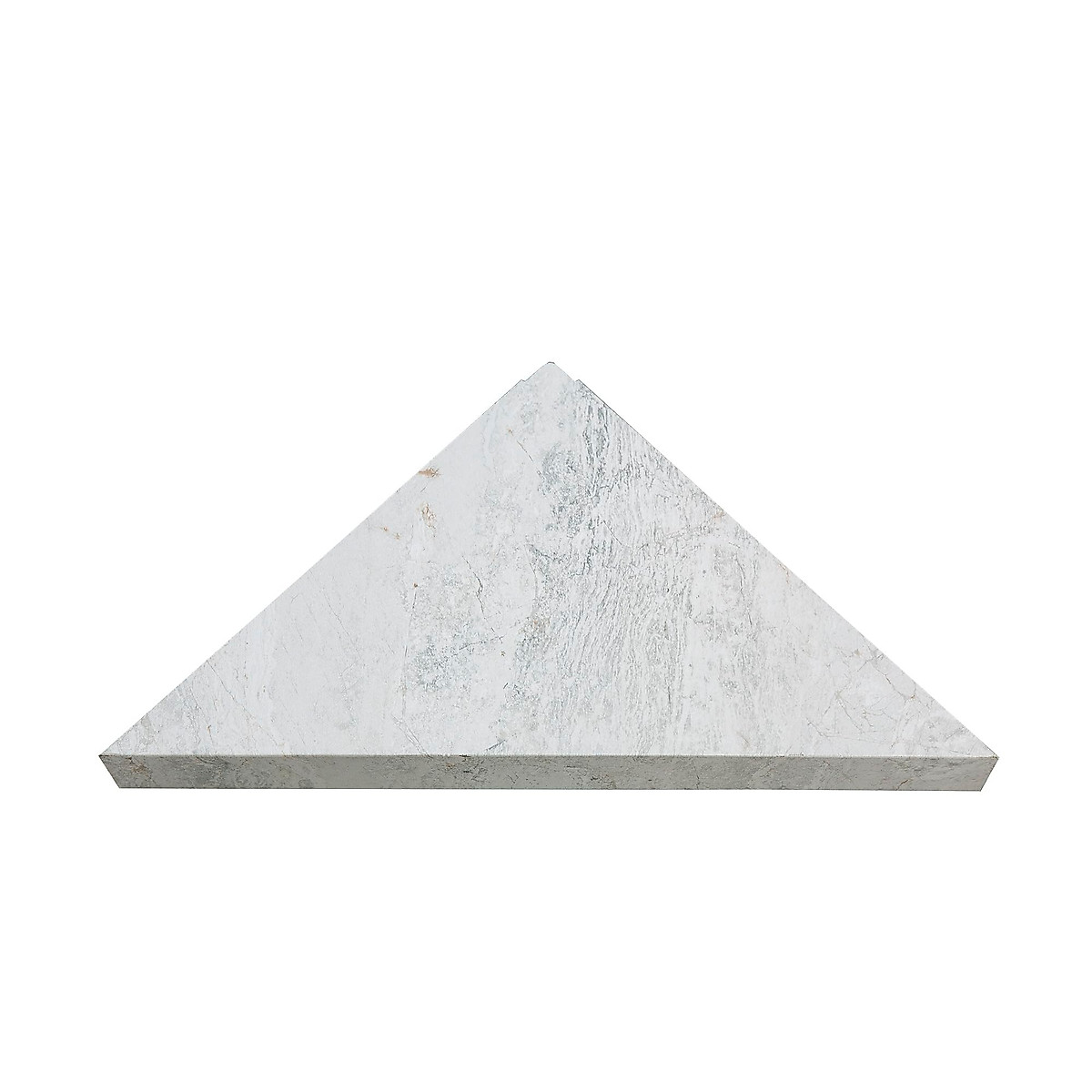 Palisade Vinyl Waterproof Corner Shower Shelf in Polar Frost