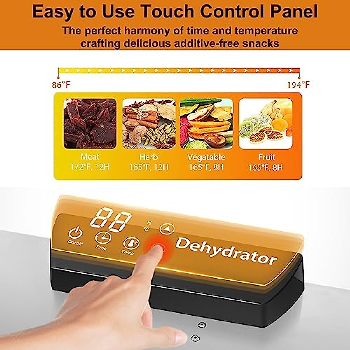 Commercial Food Dehydrator with 20 Trays - Dehydrators for Food and Jerky with Digital Timer and Temperature Control - High Efficiency Food Dehydrator Machine for Jerky/Meat/Fruit/Herb/Vegetable