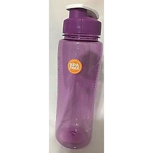 Water Bottle with Flip-top Lid, 24 OZ, (PACK OF 3)