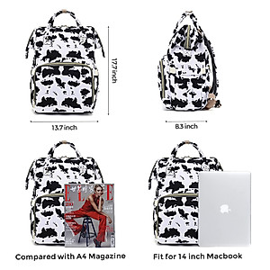 NaOHshp Diaper Bag Backpack for Mom Dad, Maternity Changing Bag Diaper Backpack with Stroller Straps