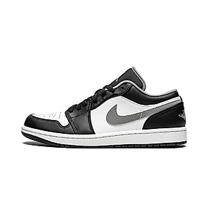 Nike Men's Air Jordan 1 Low Black/Particle Grey, Black/Particle Grey/White, 12