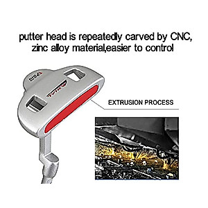 Kids Golf Putter Children Boys Girls Right Handed Golf Clubs Junior Portable Golf Accessories for 3-12 (Red,3-5 Y)