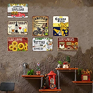 AMELIA SHARPE Potting shed Garden Tools tin Sign Garden Decorative Metal Signs Home Garden Farm Vintage Signs 8x12 inch