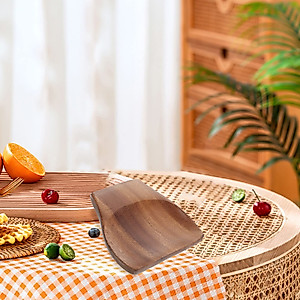 Zerodeko 2Pcs Wooden Spoon Rest, Scoop Holder for Kitchen Counter, Reusable Utensil Holder Kitchen Gadget Stovetop Spoon Rest for Coffee Spoon, Tea Spoon, Spatula, Tongs