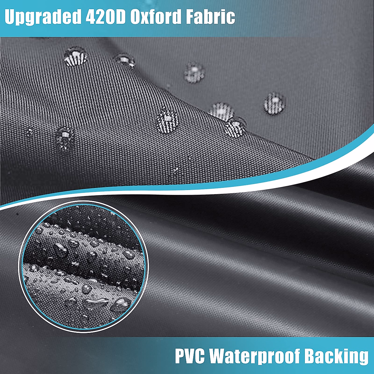 SIRUITON Patio Furniture Covers 4 Piece Set, Outdoor Furniture Cover Waterproof, Patio Furniture Set Covers, Heavy Duty Durable and Water Resistant Fabric, Fit for Chairs, Couch, Coffee Table, Grey