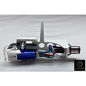 Cartridge and Stylus, needle with mounting bolts And white Headshell for Technics SLD3, SLD303, SLD33, SLD3K, SLD5, SLQ2, SLB303, SLH302, SL1000, SL1100, SL120, SL1650, SL1900, SL1950, SL2000, SL3310