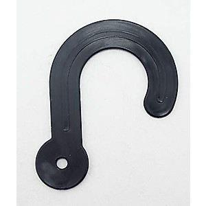 HAND Black Plastic Hangers for Fabric Samples 3" - Pack of 10