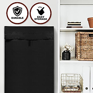 Sorfey Felt Lined Dining Table Leaf Storage Bag with Velcro Closure, Water Resistant and Scratch Resistant, 52" x 24", Black…