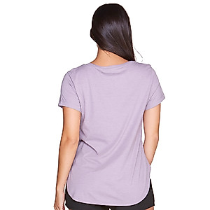 Colosseum Active Women's Myla Short Sleeve Scoop Neck Tee (Amethyst, Large)
